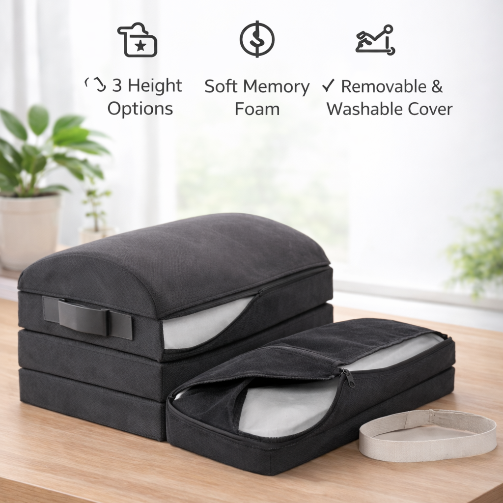 ErgoEasy® Ergonomic Footrest for Desk | Reduce Leg & Back Pain